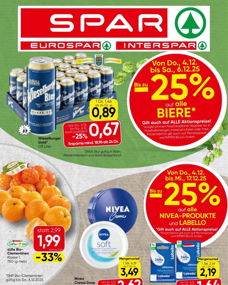 Rakúske letáky Supermarkety: Billa, Hofer, Spar | Akcie a Zľavy
